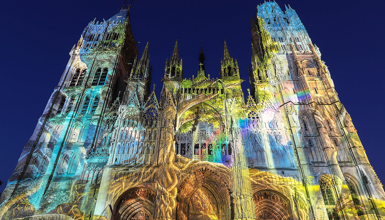 La Cathédrale illuminée de Rouen